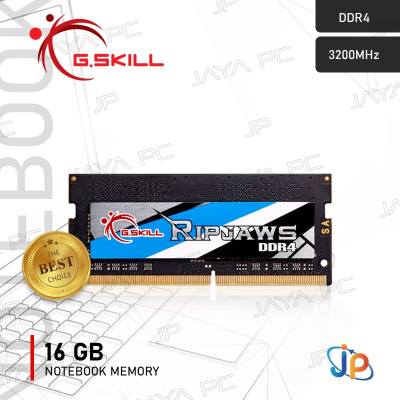 Gskill Ripjaws Memory Sodimm DDR4 PC25600 3200Mhz 16GB Ram | Shopee ...