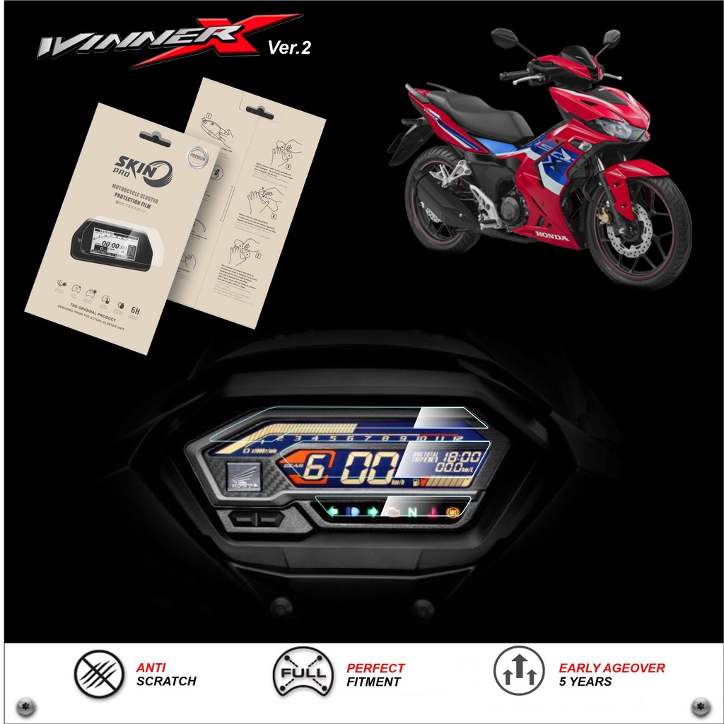 PPF sticker protects the dashboard of WINNER X V2 - HONDA WINNER X 150 ...