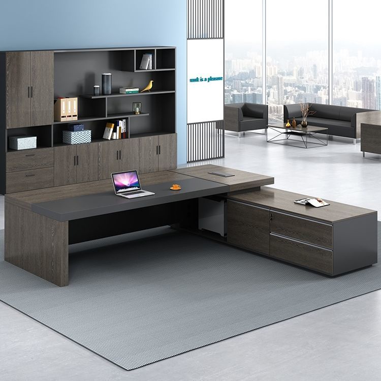Boss desk and chair combination simple modern fashion manager desk ...