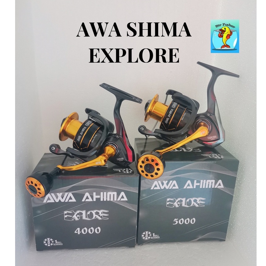 FISHER AWA-SHIMA EXPLORE Spinning Reel Mesin Pancing Awashima Mesin ...