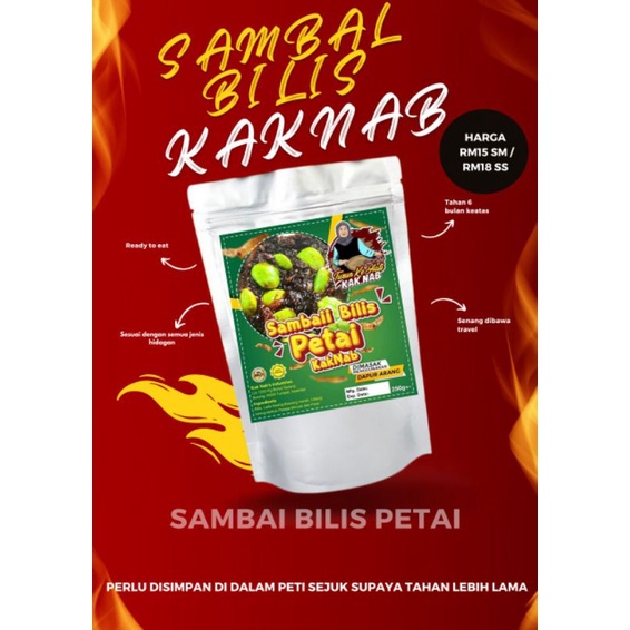 SAMBAL BILIS PETAI KAK NAB (+-250g) | Shopee Malaysia