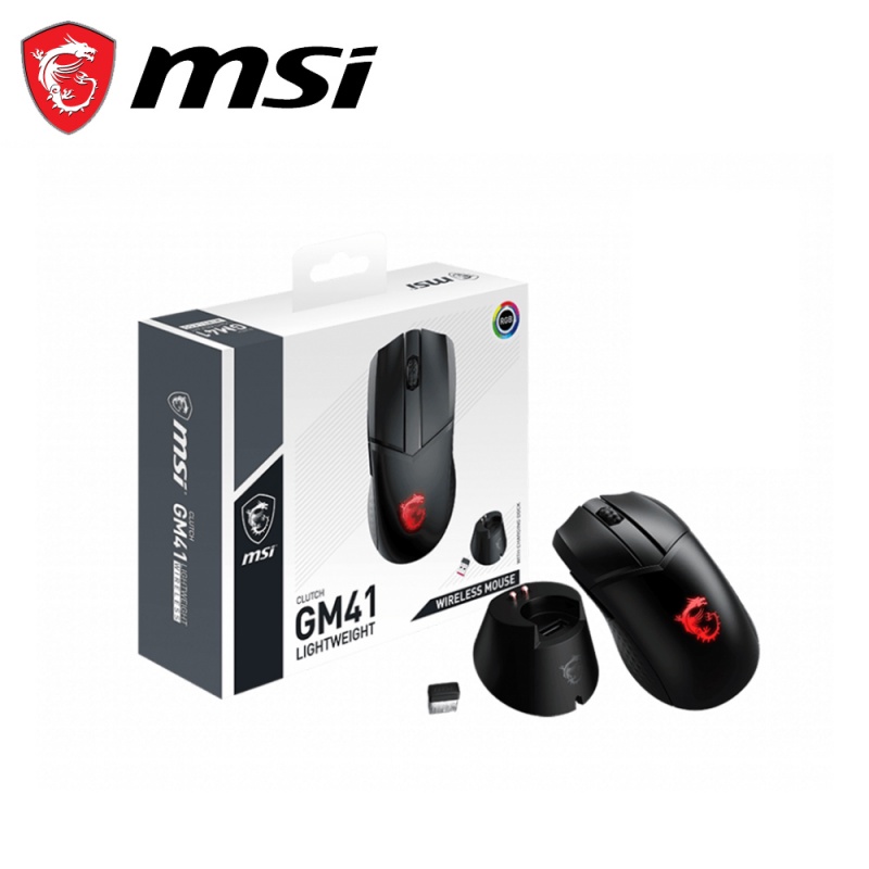 MSI Clutch GM41 Lightweight Wireless Gaming Mouse | Shopee Malaysia