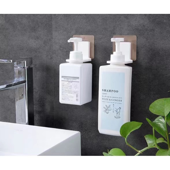 Home Bathroom Useful Wall Mounted Sticky Shampoo Bottle Hanging Hook ...