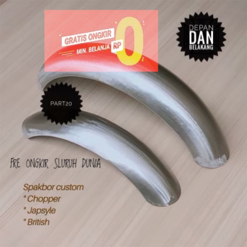 British style Front Fender, slim chopper Rear Fender, custom Fender ...