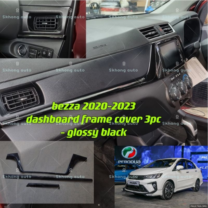 Perodua bezza 2019-2022 dashboard frame cover accessories carbon fiber ...