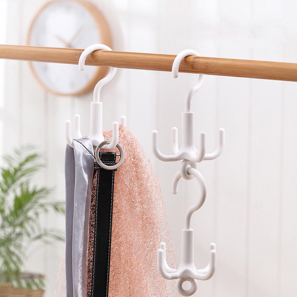 🇲🇾🐸360° Japan Storage Rotatable Hook Wardrobe Hanging Hook for Belts ...