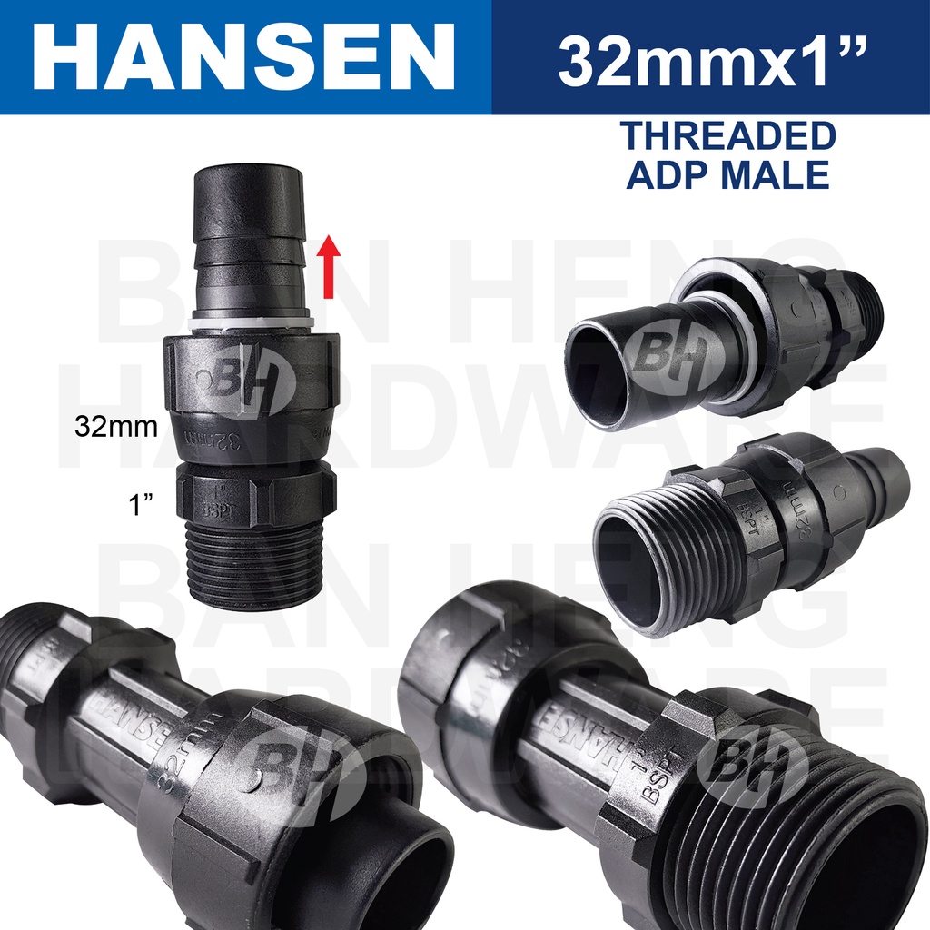 Hansen Fitting Elbow,Tee,Socket,Coupling,Tank Connector / Poly Fitting ...