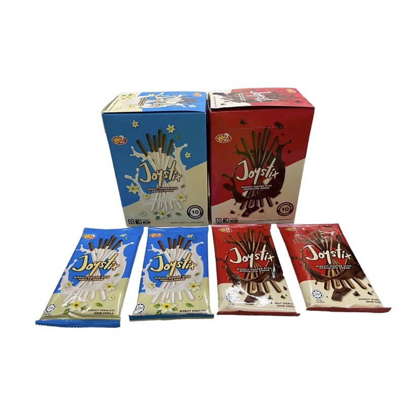 Win2 Joy stix chocolate dan vanilla biscuit stick 30g x 10 pack ...