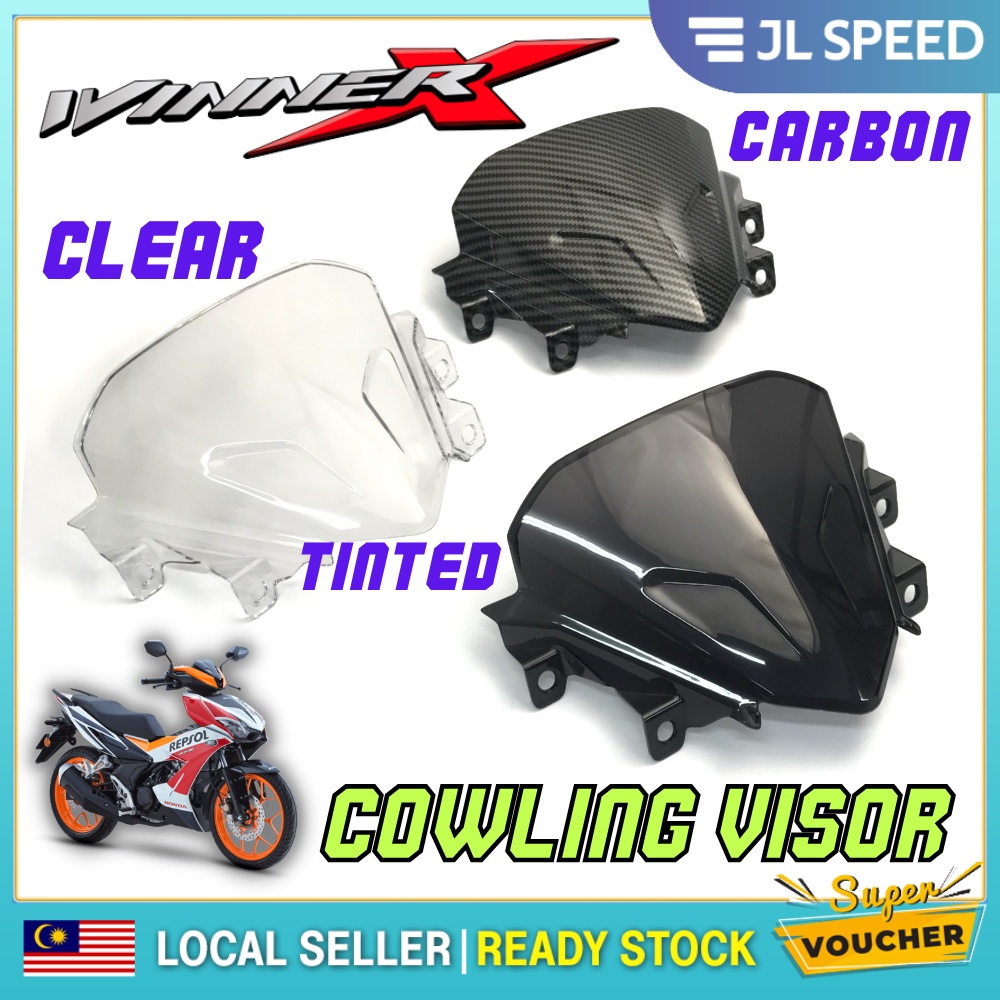VISOR HONDA RSX 150 WINNER X COWLING WINDSCREEN WINDSHIELD TRANSPARENT ...