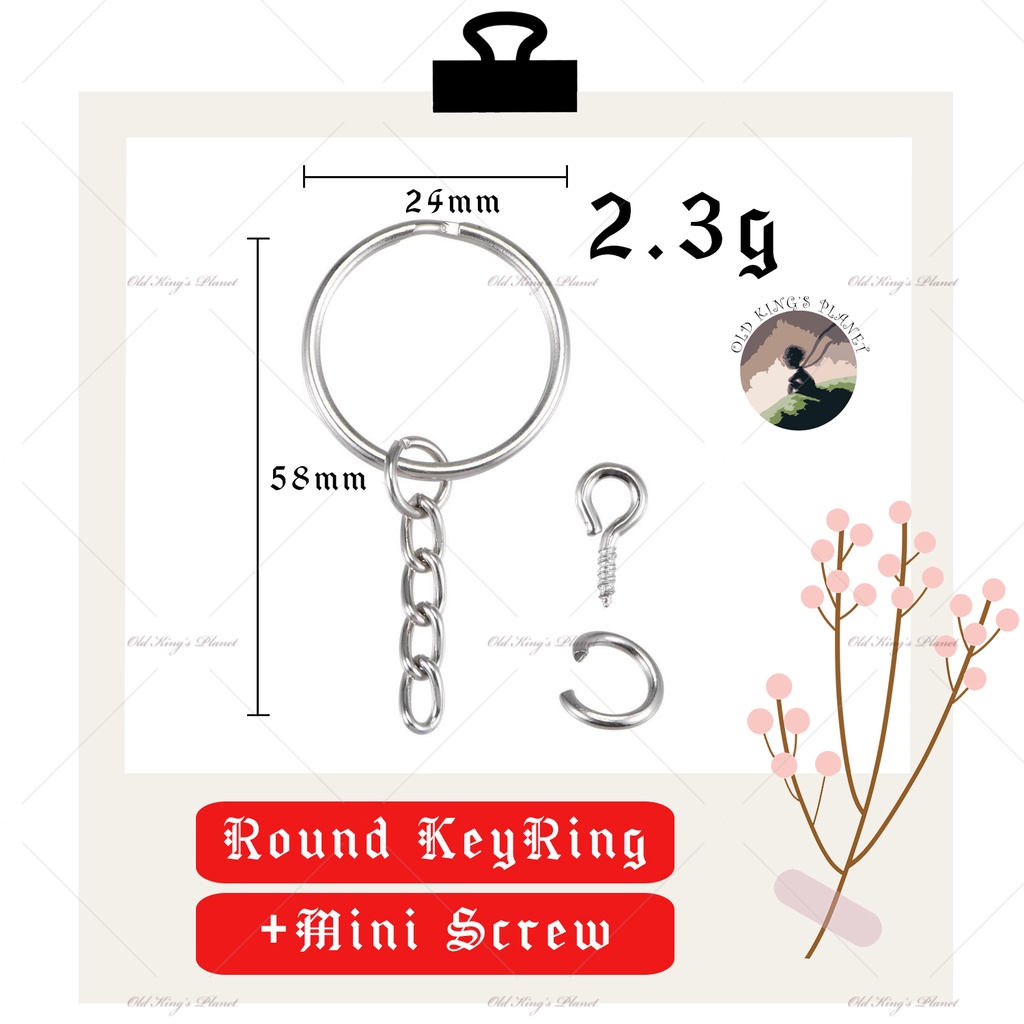 Keychain swivel clip Lobster Clasp jump ring Keyring Metal Card Ring ...