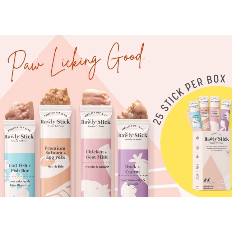 Rawly Stick Creamy Cat Stick for cat&dog(1stick) | Shopee Malaysia