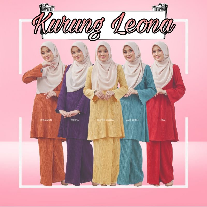 🇲🇾 Promo Sale Kurung Leona New Dress Design Melayu Moden Baju Viral ...