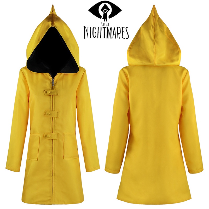 Little 2 Nightmares Six Cosplay Costume Hooded Raincoat For Kids And ...