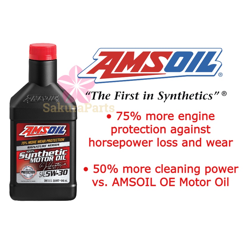 AMSOIL Signature Series 5w30 Fully Synthetic Engine Oil 946ml (MADE IN ...