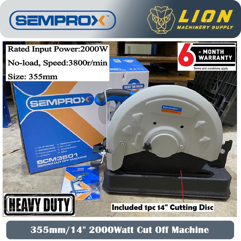 Semprox 355mm/14" 2000Watt Metal/Wood Cut Off Saw SCM3501 | Potong Besi ...