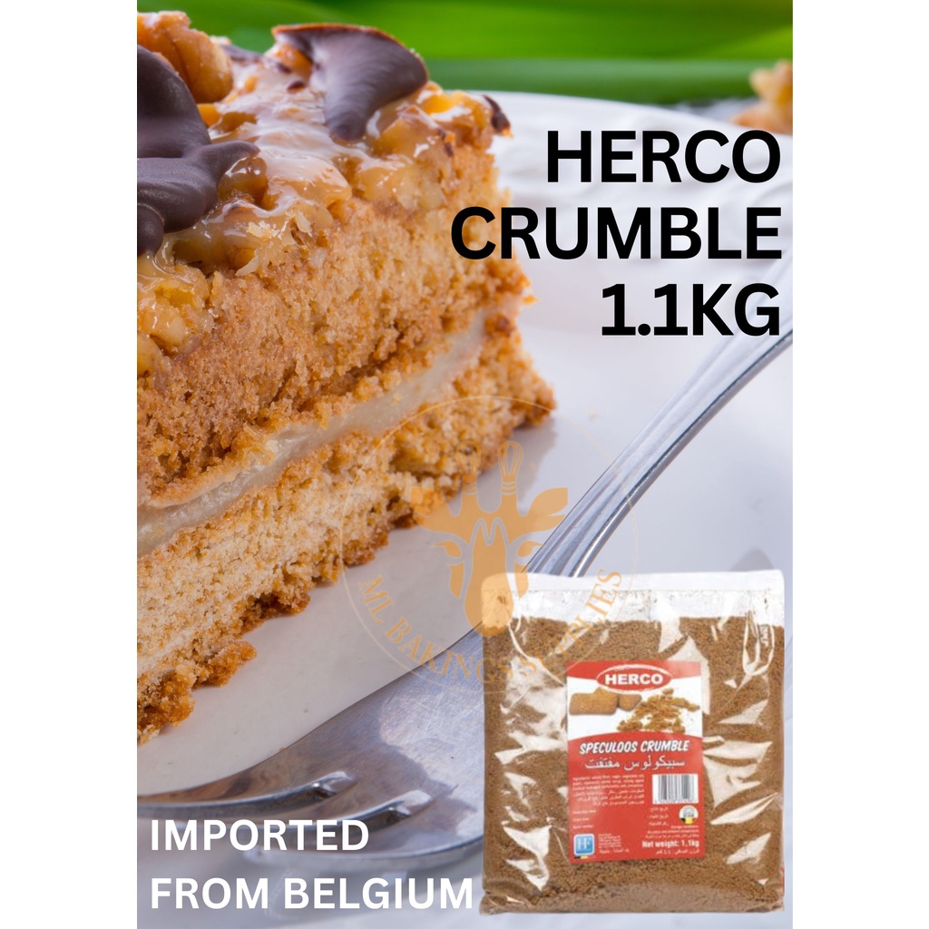 HERCO SPECULOOS CRUMBLE 1.1KG BISCOFF CRUMBLE BISKUT KISAR CARAMEL ...