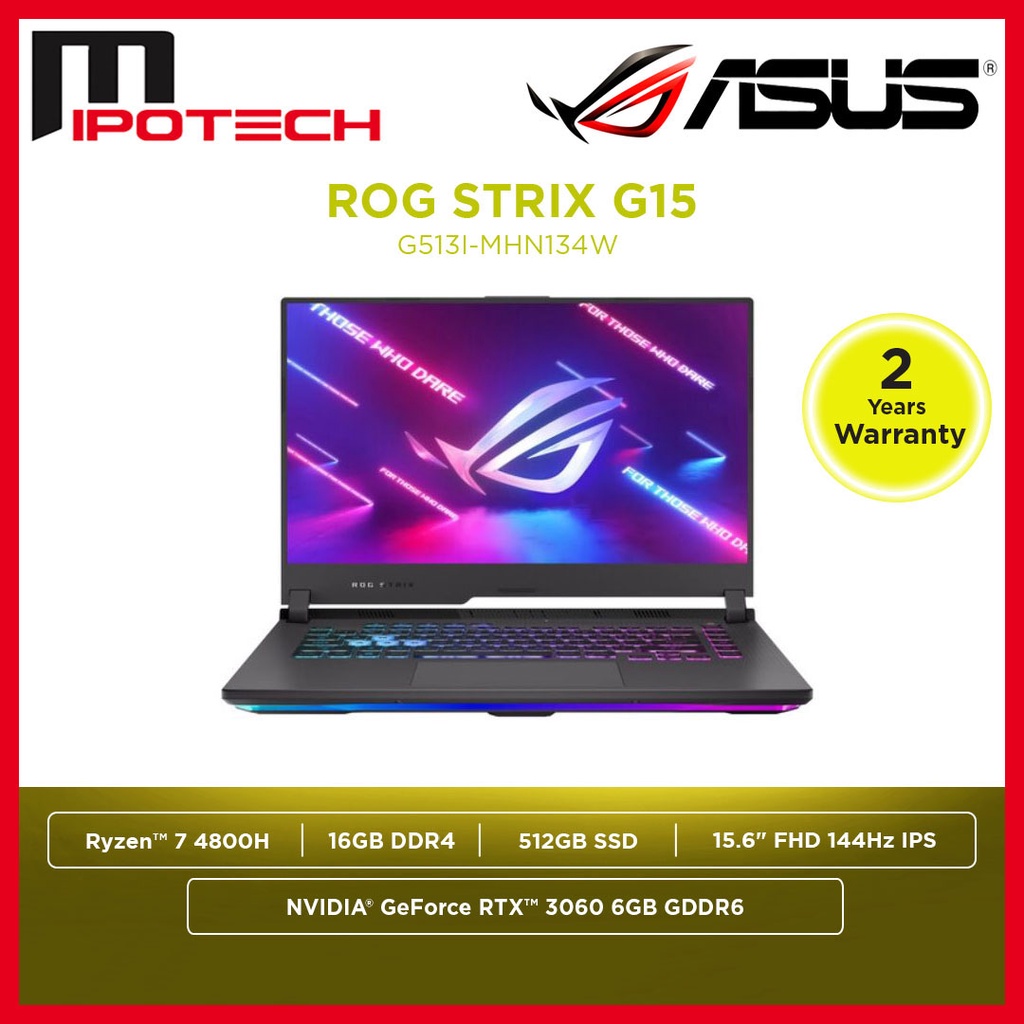 ASUS ROG STRIX G15 G513I-MHN134W (R7-4800H/16GB RAM/512GB SSD/RTX3060 ...