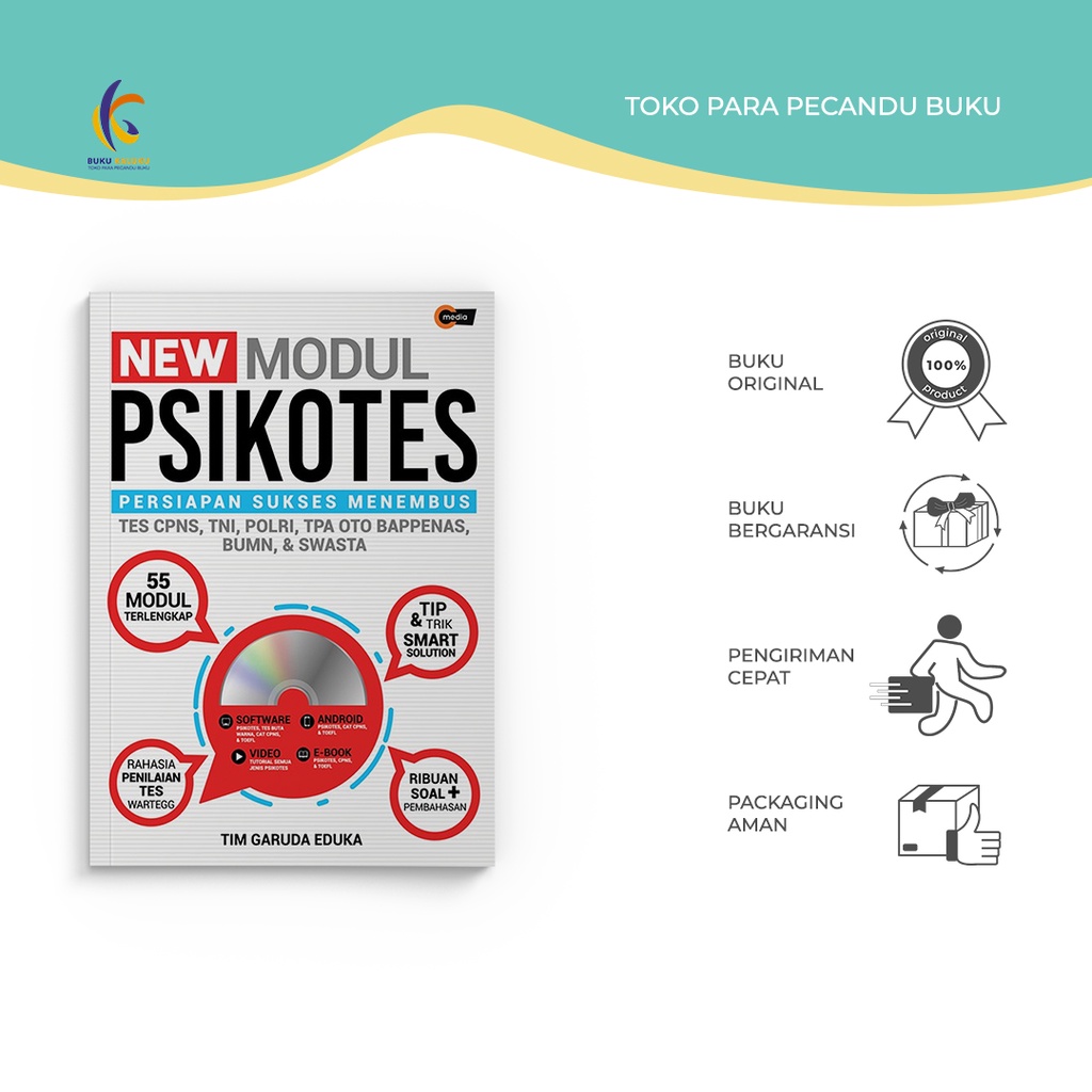 Educational Book - New Psychokotes Module (Plus Cd) - Garuda Eduka Team ...