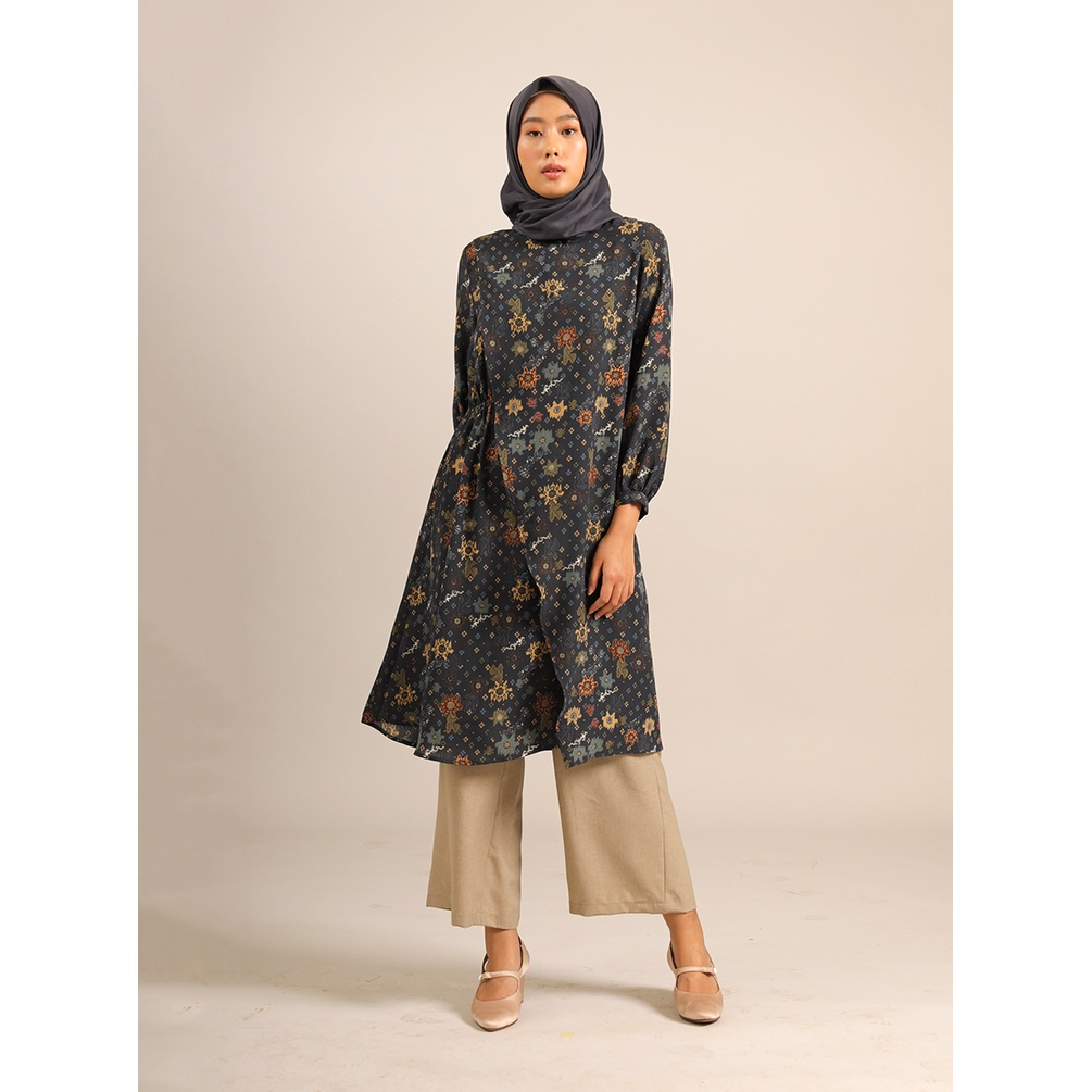 KAMI IDEA Valli Top in Midnight | Shopee Malaysia