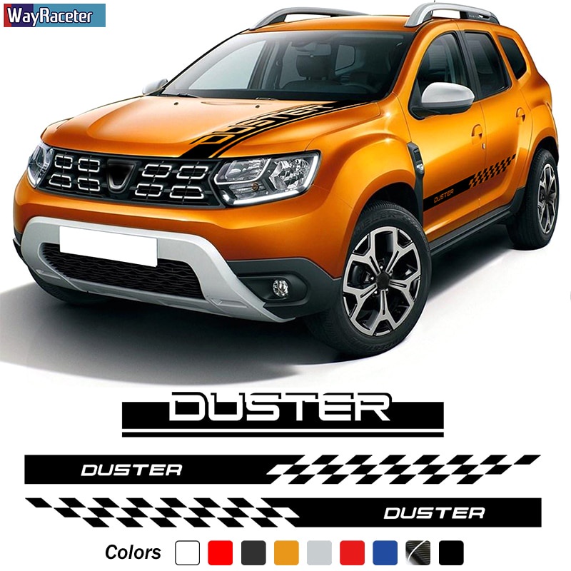 Racing Sport Car Hood Decal Bonnet Body Kit Side Stripes Skirt Sticker ...