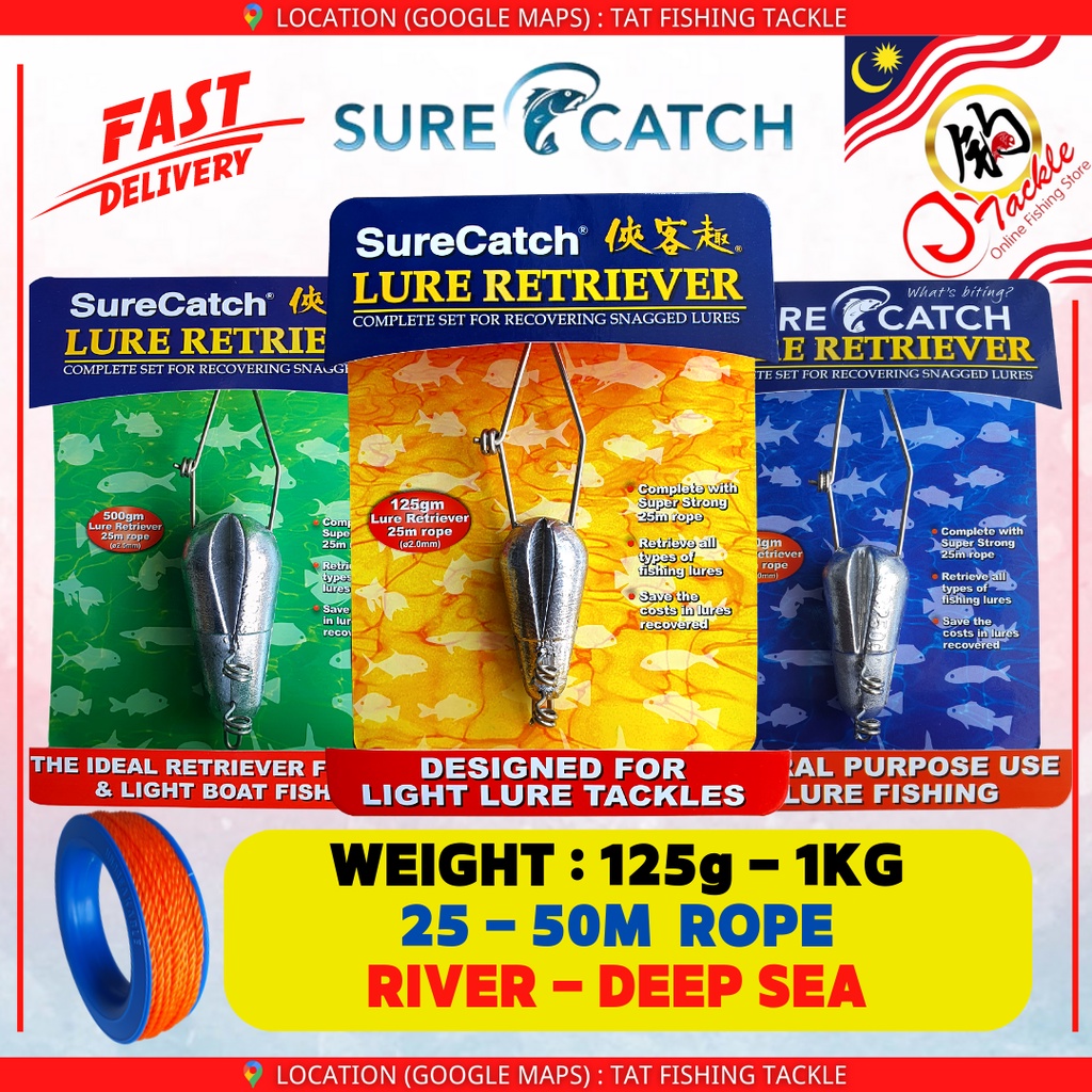 Surecatch LURE RETRIEVER COMPLETE SET (125g to 1kg) | Shopee Malaysia