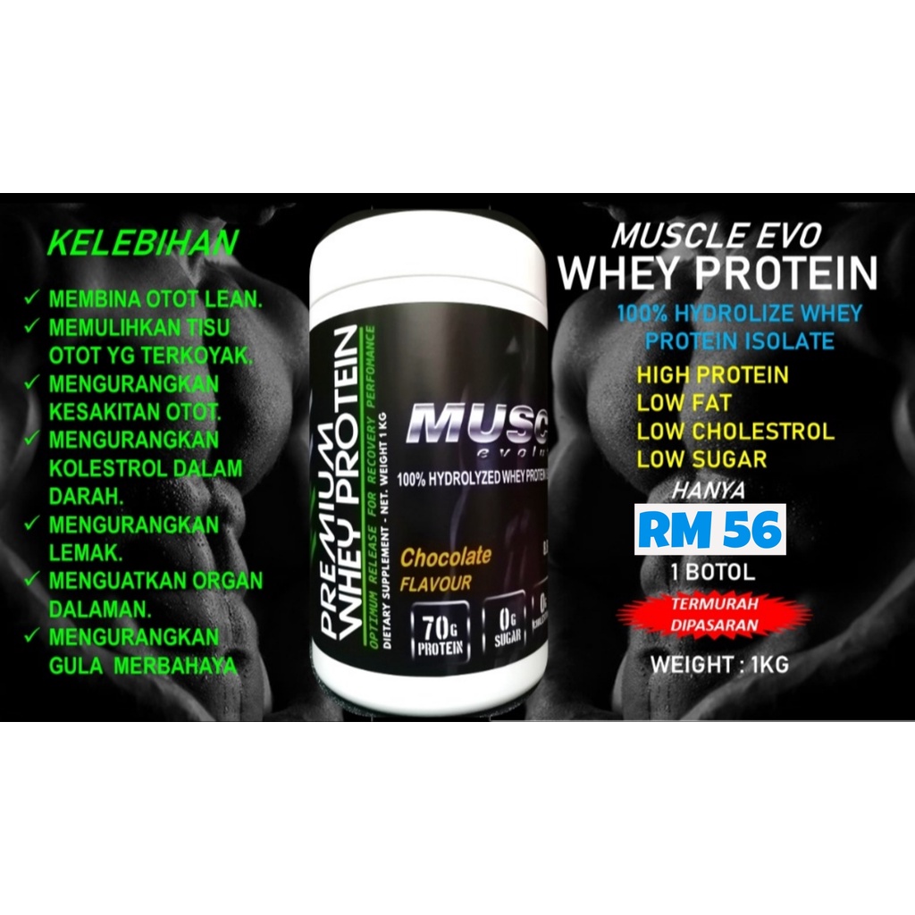 Whey Protein 1KG=RM56 for Dietary Supplement | Shopee Malaysia