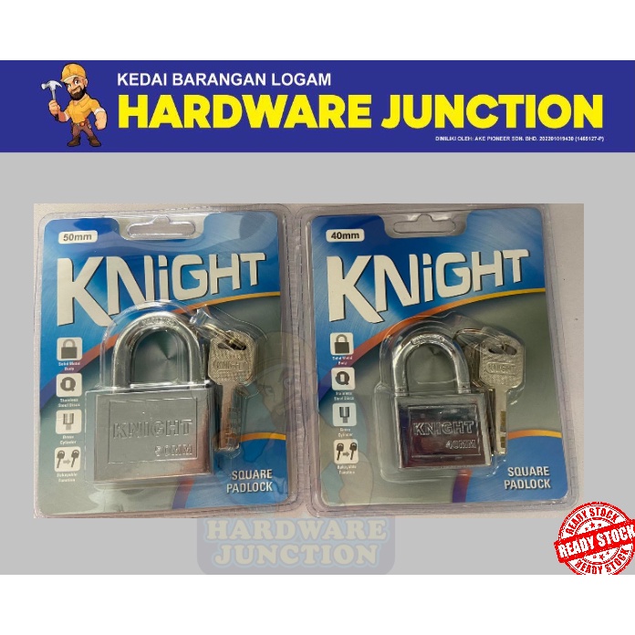 KNIGHT CHROME PADLOCK 40MM | 50MM | Shopee Malaysia