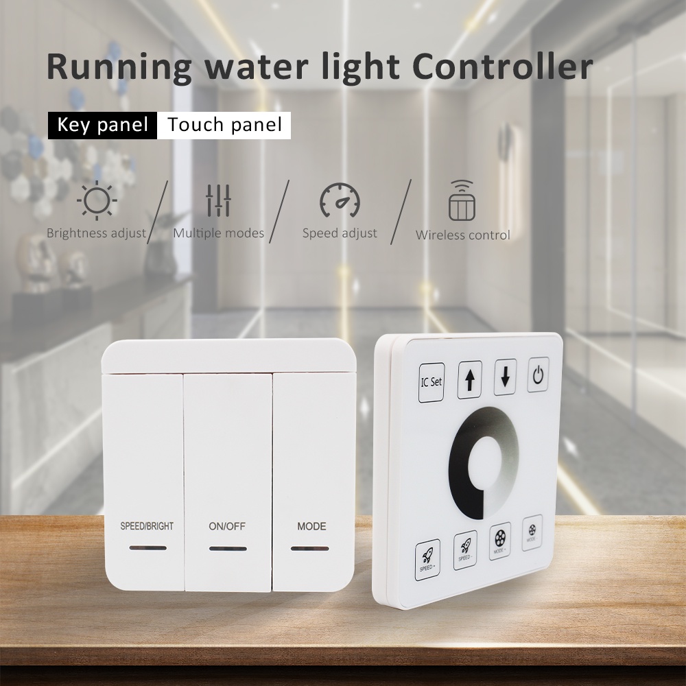 WS2811 LED Strip Light Controller 2048 Pixels 3 Keys Touch Remote ...