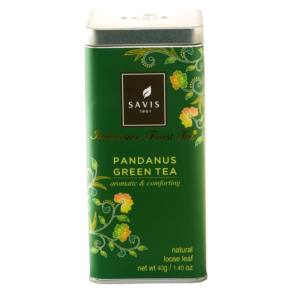 Savis - Pandanus Green Tea 40G in Tin Can | Shopee Malaysia