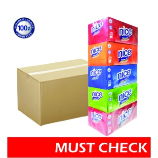 NICE TISSUE FACIAL BOX 100% VIRGIN PLUP 170 SHEETS x 5 BOXES | Shopee ...