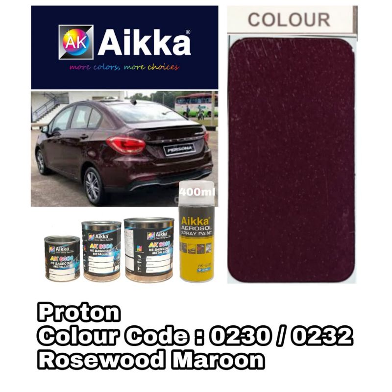PROTON PERSONA ROSEWOOD MAROON A0230/A0232 2K PAINT | Shopee Malaysia