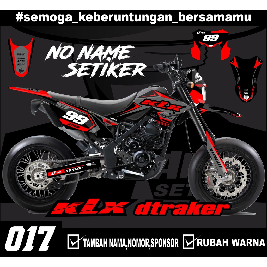 Sticker Sticker Sticker Sticker decal KLX D-TRACKER- (017) Minimalist ...