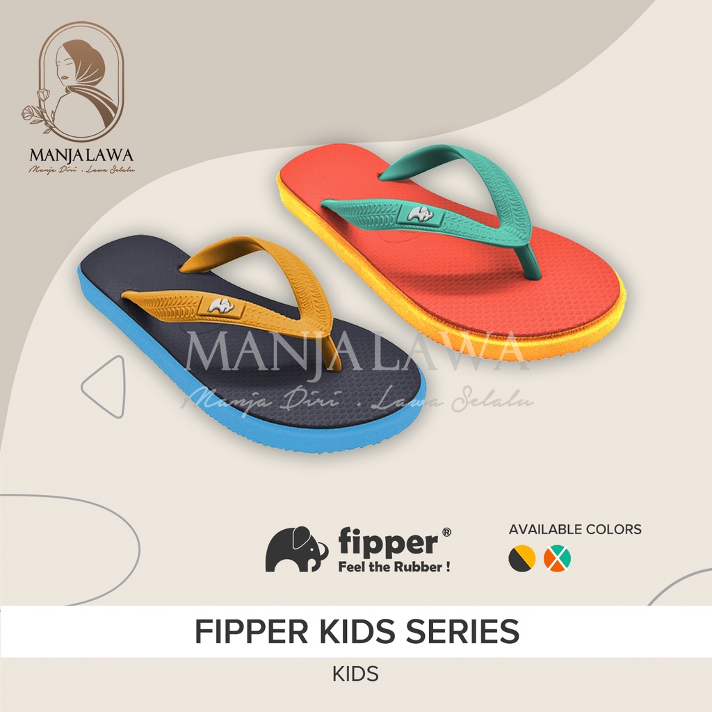 [ORIGINAL!!] Fipper Kids Series For Children Rubber Slipper Comfort ...