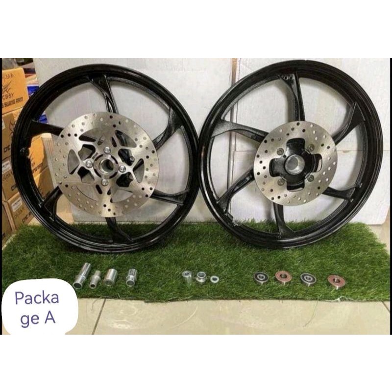 YAMAHA ORIGINAL HLY SPORT RIM 6 BATANG Y125Z 5XK Y125ZR PNP Y15 Y16 RS150 RSX150 FULL SET BLACK ...