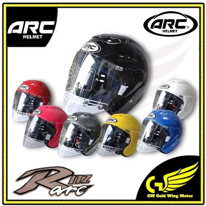 100% ORIGINAL ARC RITZ TOPI KELEDAR MOTOSIKAL ARC HELMET MOTOR OPEN ...