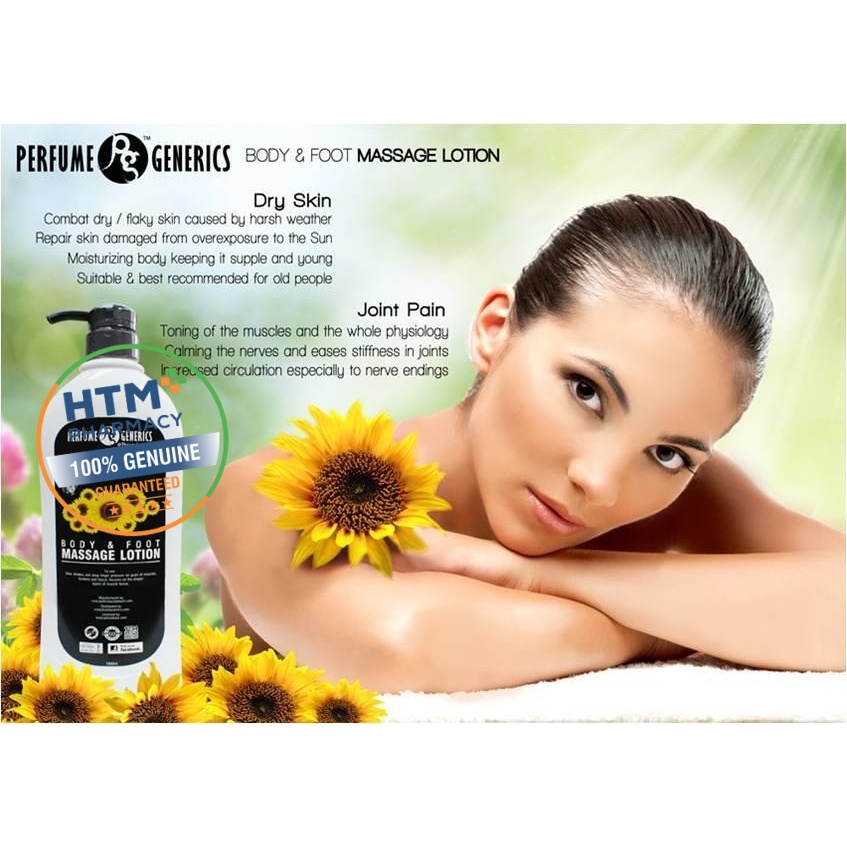 Perfume Generics Body & Foot Massage Lotion 1000ML - Sunflower HMS Town ...