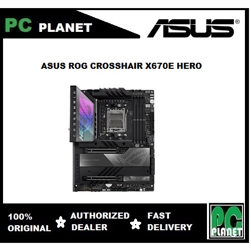 Asus AMD AM5 X670 ROG Crosshair X670E-Hero ATX ROG CROSSHAIR X670E HERO ...