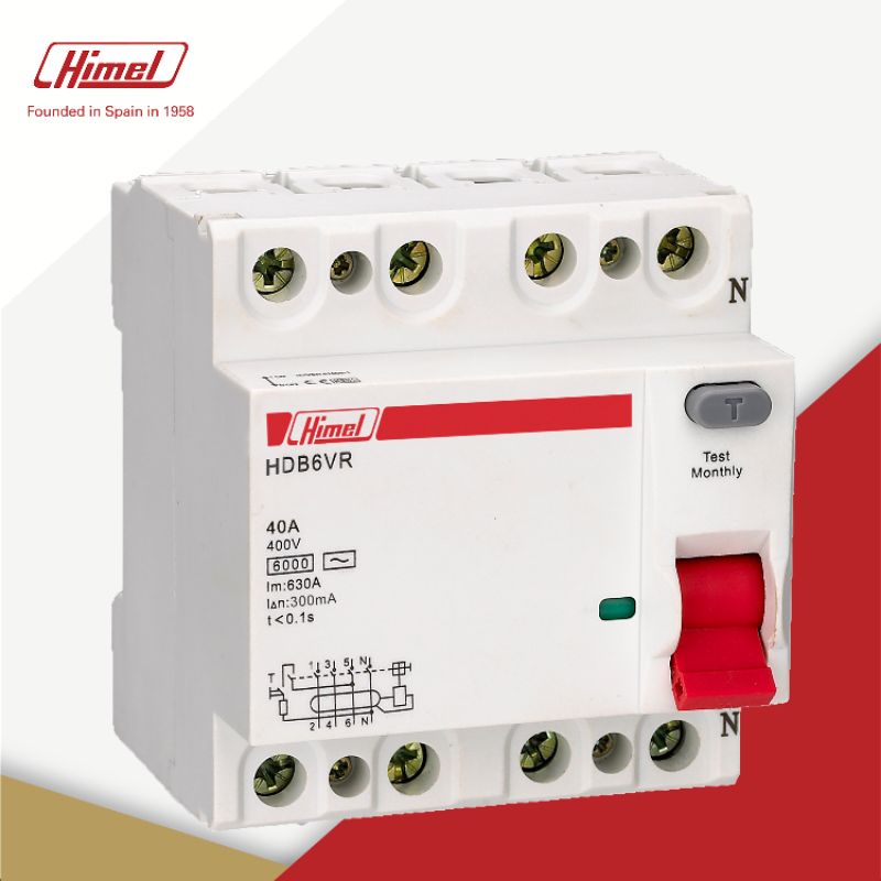 HIMEL HDB6VR SINGLE PHASE(2POLE) THREE PHASE(4POLE )RCCB(ELCB) | Shopee Malaysia