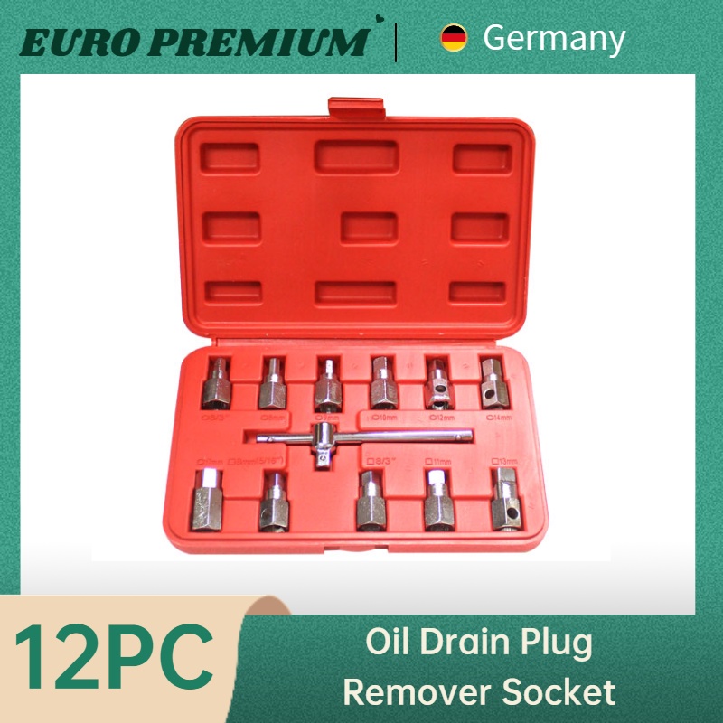 12pcs Oil Drain Plug Remover Socket Sump Key Set Oil Bottom Screw ...