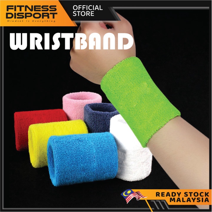 Wristbands Cotton Sweat Hand Band Wrist Support Guards For GYM Fitness ...