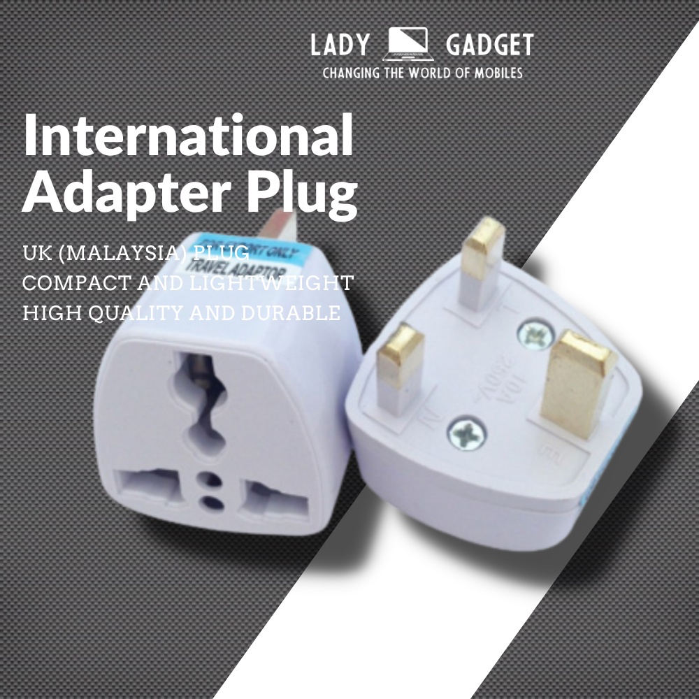 3-Pin International Universal Adapter Plug Head Socket Easily Convert ...