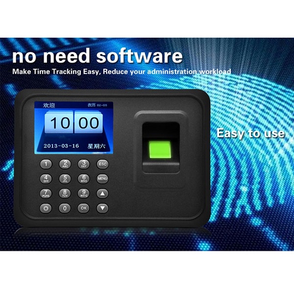Employee Time clock Attendance Machine Easy to Use Device Fingerprint ...