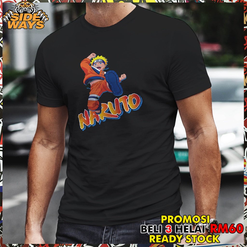 Baju NARUTO 100% Premium Cotton Original Quality | Shopee Malaysia