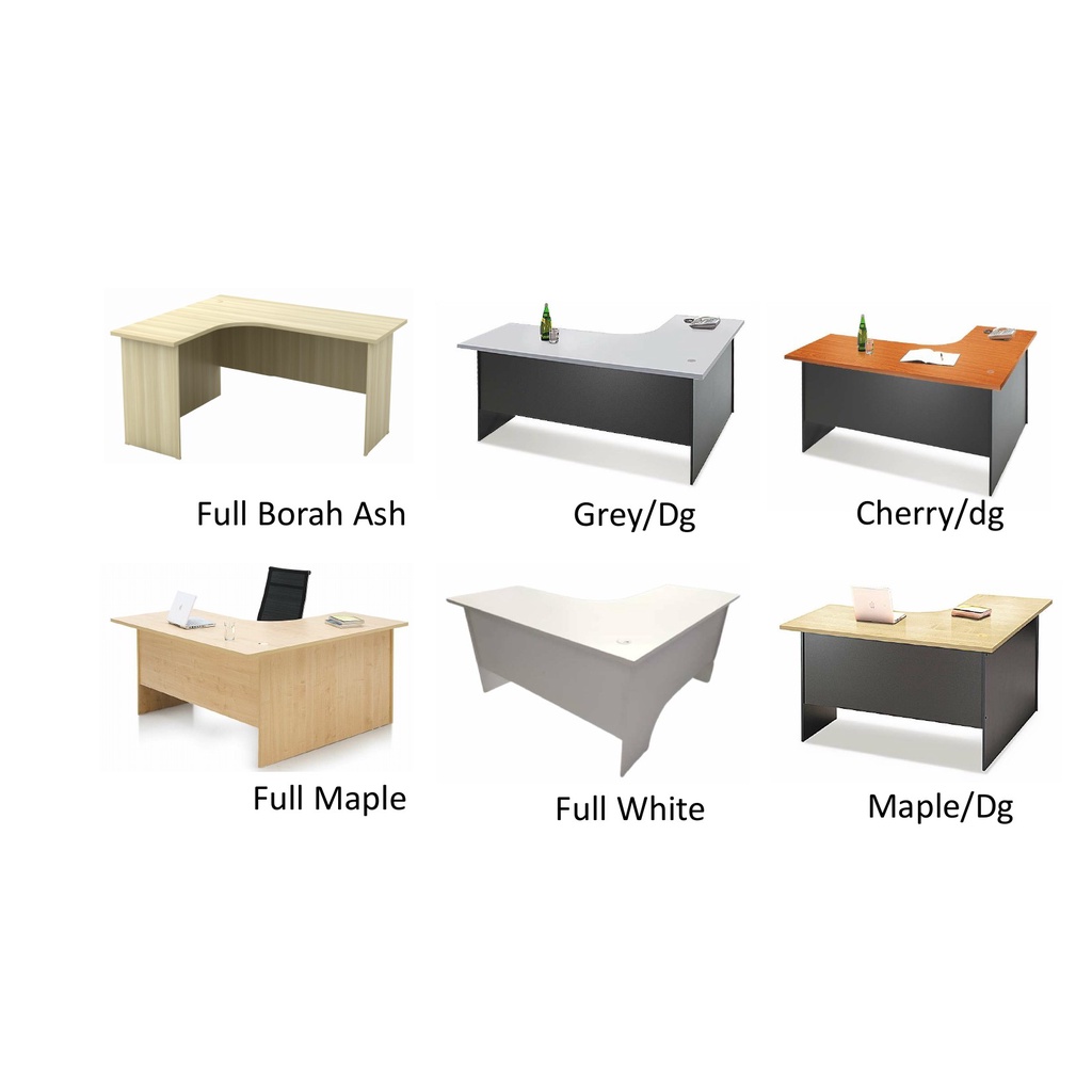 L Shape Table/Meja L/Office/table/meja pejabat ( Free Delivery Klang ...