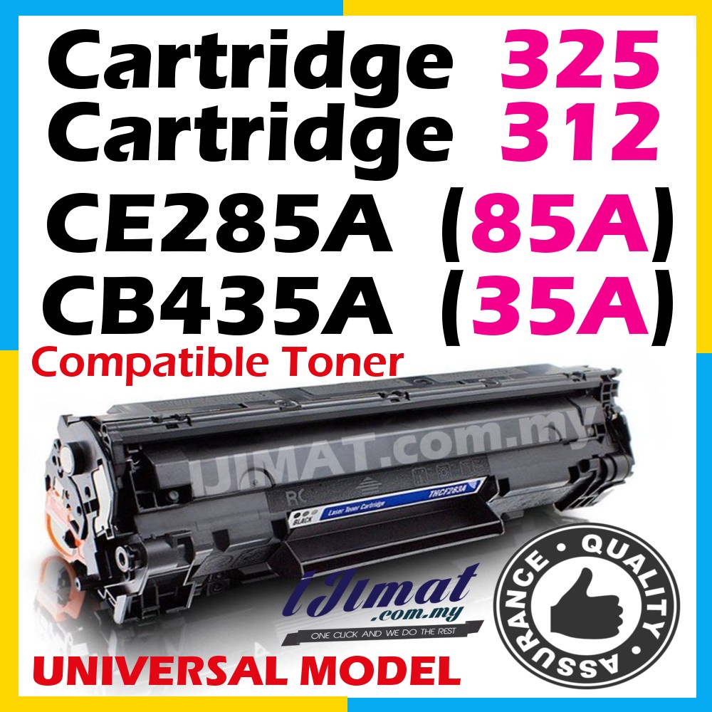 CompatibleToner CE285A 85a CB435A 35a Canon 325 Cartridge 312 LBP3050 ...