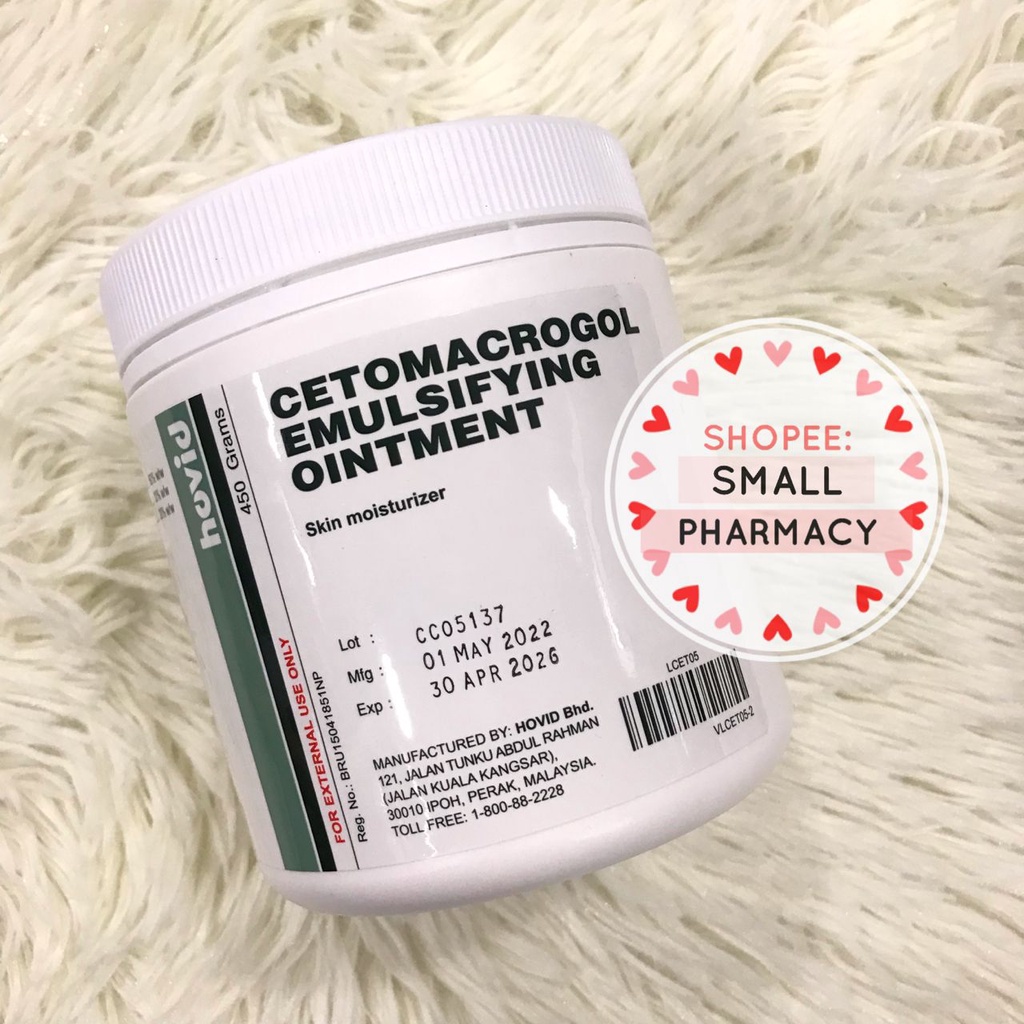 Hovid Cetomacrogol Emulsifying Ointment 450g | Shopee Malaysia