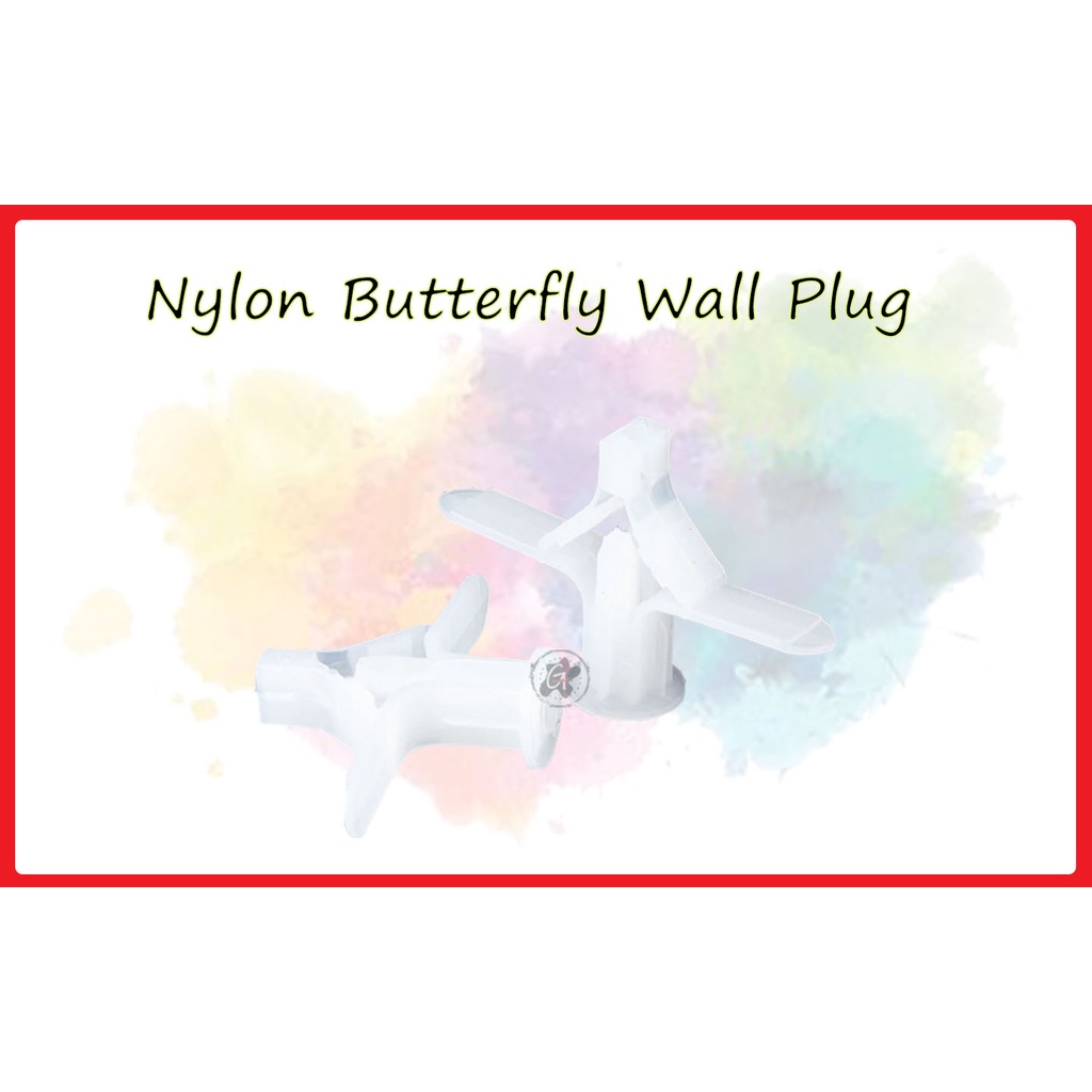 Butterfly Wall Plug Partition Wallplug Plaster Ceiling PVC Nylon ...