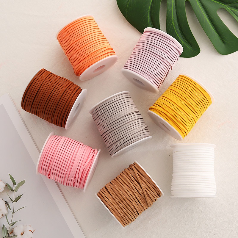 SHIOK 3mm x 50yard Leather Rope Roll For Flower Bouquet Decoration ...