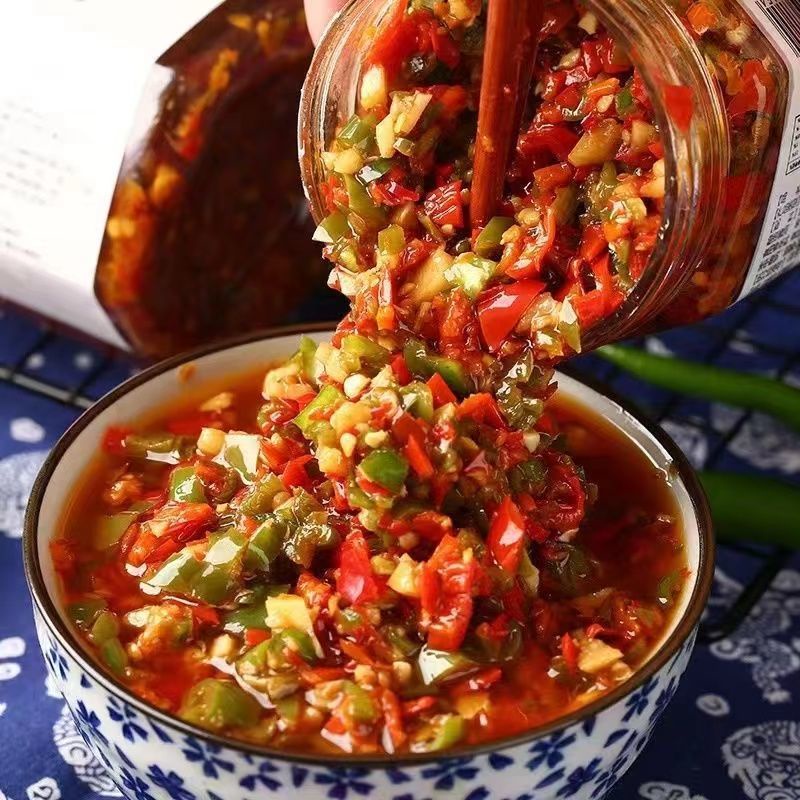 Hunan specialty dishes, farm chopped chili, 280g Chili Sauce Seasoning ...