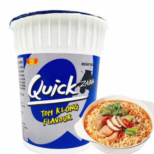 wai wai quick instant noodles cup tom klong 60g | Shopee Malaysia